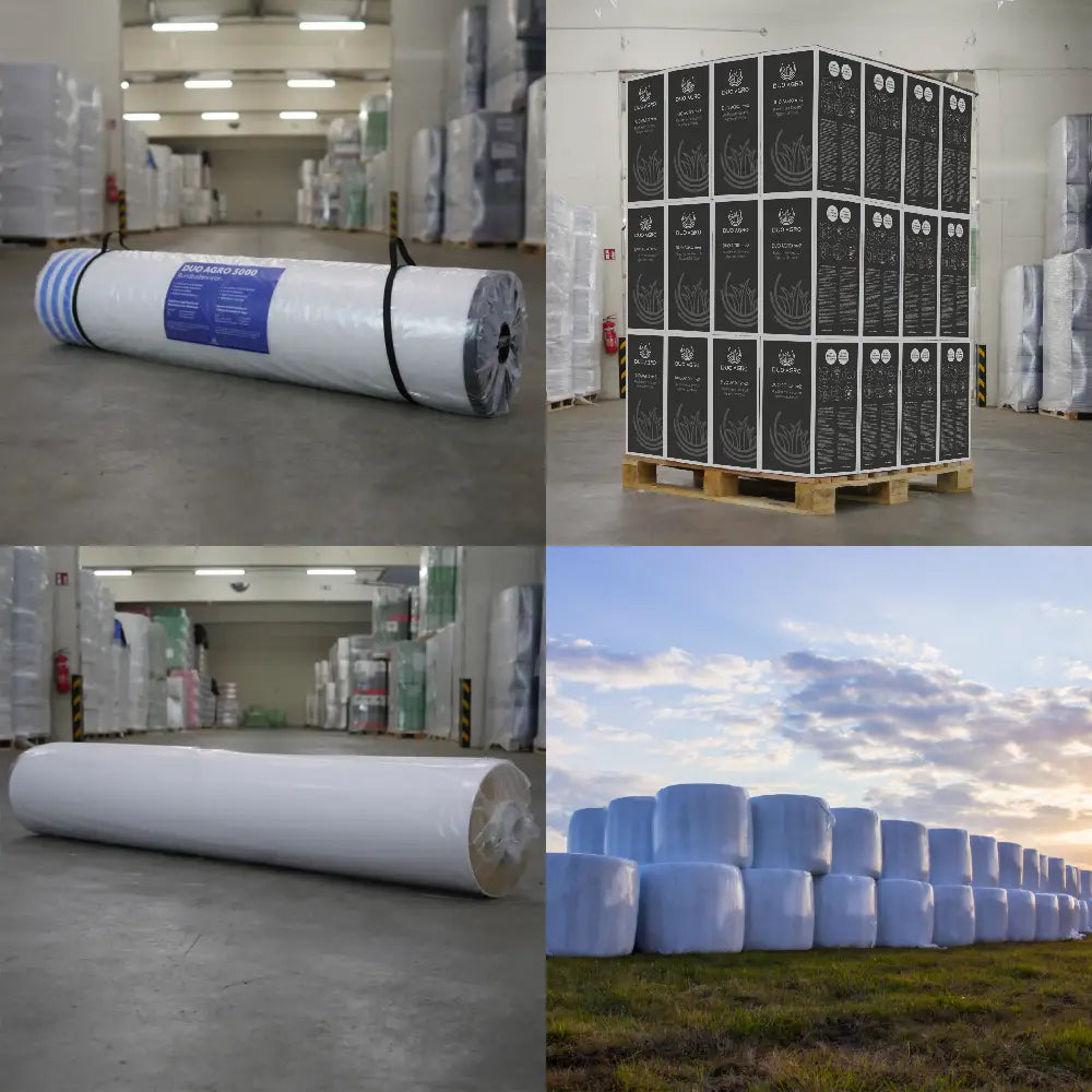 Testpaket - 50er Stretchfolie (mit Klebstoff), Rundballennetz und Mant